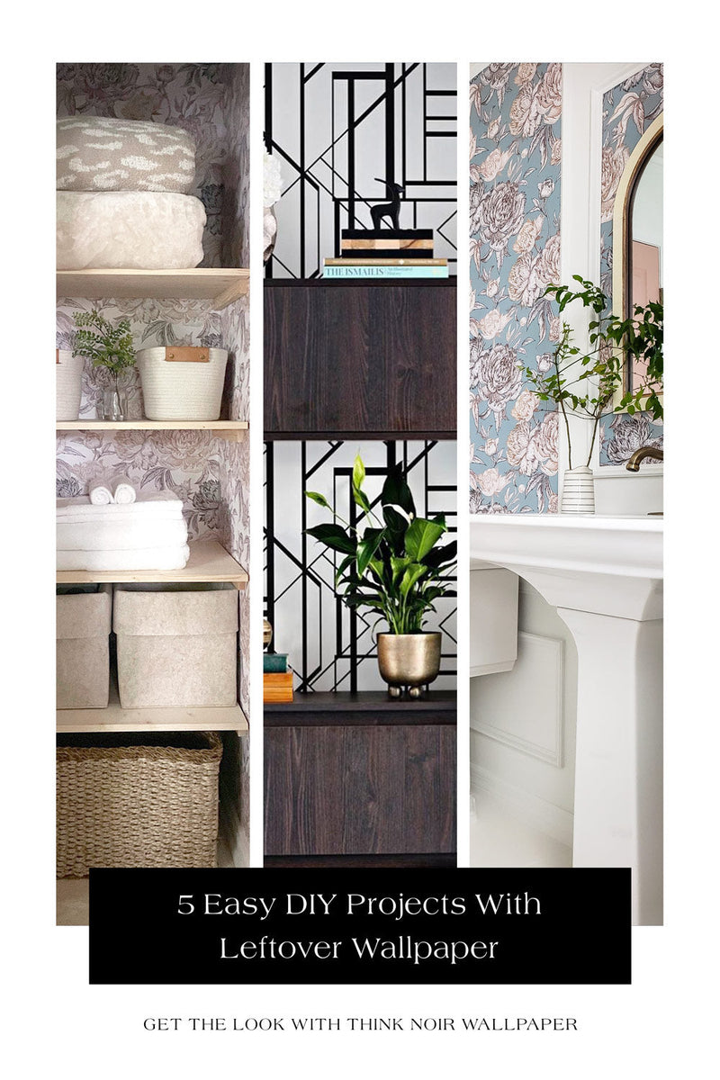 5 Easy DIY Projects Using Leftover Wallpaper - Think Noir ...